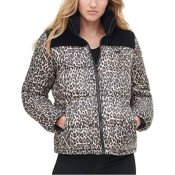 Levi's | Jackets & Coats | Nwt Levis Leopard Puffer Jacket | Poshmark